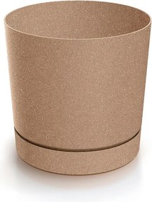 PRO Květináč TUBO P ECO WOOD naturo 14,7cm