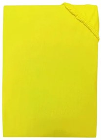 Prostěradlo jersey žlutá TiaHome - 200x220cm
