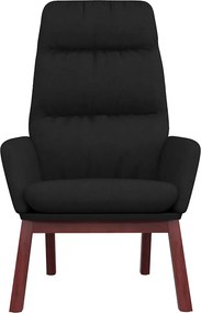 Relaxační křeslo černé textil 341165