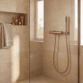 Rea Venti, sprchová baterie s ruční sprchovou soupravou, měděná matná, REA-B9795