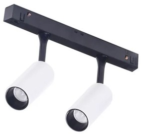 LED svítidlo do lišty Alfa Nikki 2 Track Magnetic 2X3W 3000K bílé/Bk