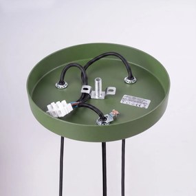 Sollux Lighting Závěsné svítidlo ARCHE 3P olivově zelené