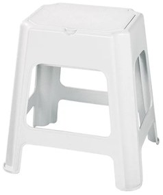 Erga příslušenství, koupelnová židle s úložným prostorem 420x365x425 mm, bílá, ERG-90902