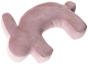 Yellow Tipi Růžový sametový kojicí polštář Velvet Bunny 79 cm