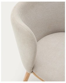 Béžové čalouněné jídelní křeslo Ciselia – Kave Home