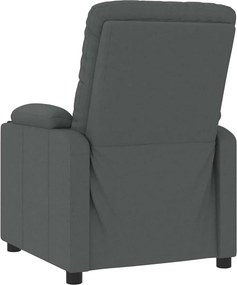Polohovací křeslo tmavě šedé textil 339103