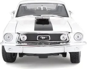 Maisto - 1968 Ford Mustang GT Cobra Jet, bílá, 1:18