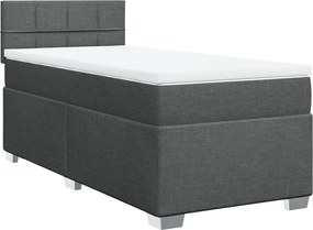 Box spring postel s matrací tmavě šedá 90x190 cm textil 3285744