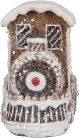 Vánoční dekorace perníková mašinka Gingerbread Train - 5*3*5 cm