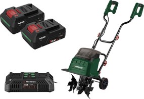 Parkside® Aku kultivátor Pabh B2, 2x Smart 4 Ah