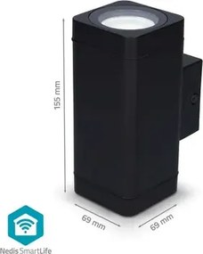 Nedis Venkovní světlo Smartlife / 760 lm / Bluetooth / 8.5 W / / 2700