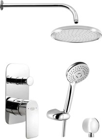 Aqualine Daphne - Sprchový set s baterií pod omítku, pro 2 spotřebiče, 2 proudy, chrom DH943