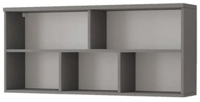 Pokojová sestava Dolly šedá/bílá Varianta: S šatní skříní 120x193 cm