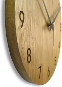 Minimalistické dubové nástěnné hodiny, tichý quartzový pohon, moderní dekorace I SENTOP MAS002-akcia20