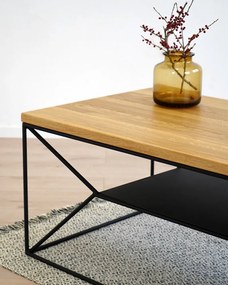 Konferenční stolek Diamon s masivní dubovou deskou