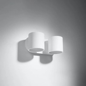 Sollux Lighting Nástěnné svítidlo ORBIS 2 bílé