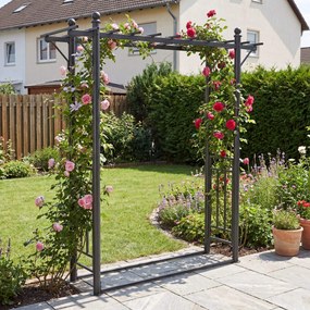 Oblouk na růže Veranda – antracitová