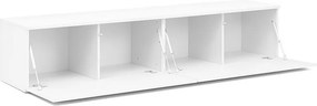 TV stolek 1,75 lesklá bílá Legs Box