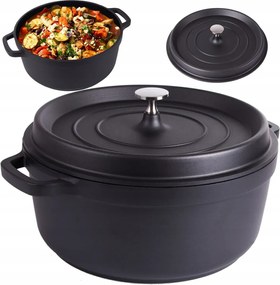 Hrnec Pekáč Na Vaření Pečení Non Stick Indukce Plyn Víko 7 L