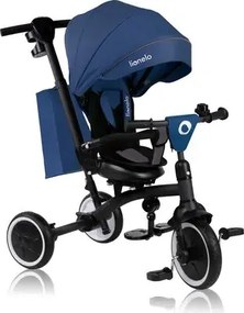 LIONELO Tříkolka 2v1 Tris Plus Blue Denim