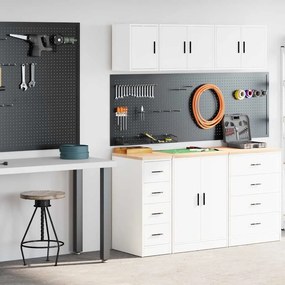Garážové skříně 2 ks bílé kompozitní dřevo 3328314