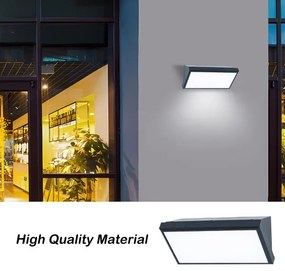 Brilagi - LED Venkovní nástěnné svítidlo TRIANGLE LED/20W/230V antracit IP65