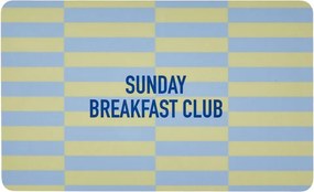 BREAD N' BUTTER Snídaňové prkénko "Sunday Breakfast Club" - žlutá/modrá