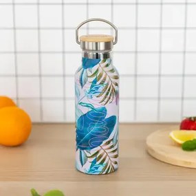 BAAGL Termoláhev s bambusovým víčkem Leafs 500 ml