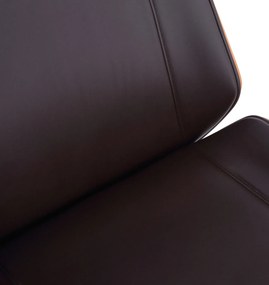 Kancelářská židle Varel umělá kůže – ořechová/hnědá