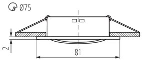 KANLUX NAVI podhledové svítidlo výklopné, 10W, 12V, černá mat 25991