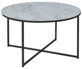 Intesi Kulatý konferenční stolek Alisma bílá/černá
