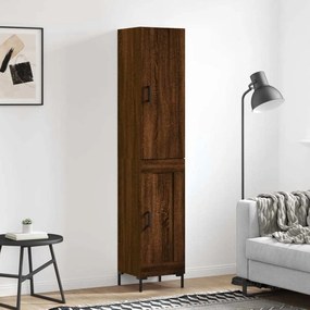 vidaXL Skříň highboard 34,5 x 34 x 180 cm kompozitní dřevo [3199108] Barva: Bílá