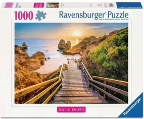 RAVENSBURGER Puzzle Dřevěné schody k Praiu do Camillo / 1000 dílků / o