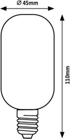 Rabalux LED žárovka Filament jantar T45 4W E27 79008