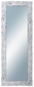 DANTIK - Zarámované zrcadlo - rozměr s rámem cca 60x160 cm z lišty Travertino stříbrné (2893)