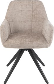 Světle šedá jídelní židle Louna - 56*58*85 cm