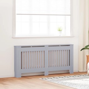 Kryt radiátoru 2 ks Šedá 172 x 19 x 81,5 cm Kompozitní dřevo 3403234