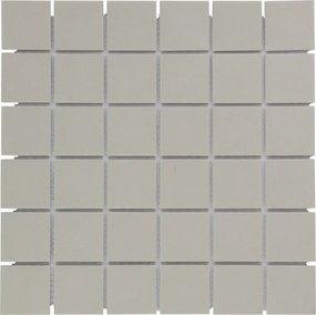 The Mosaic Factory Keramická mozaika šedá Mozaika 5 Grey 4,8x4,8 (30,9x30,9) cm - LO1029