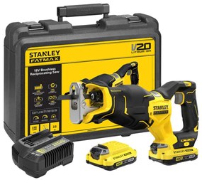 Stanley - 18V AKU mečová pila, 2x aku 2,0 Ah Li-Ion, nabíječka SFMCS310D2K-QW
