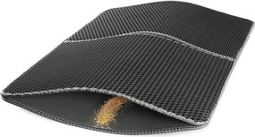 Kočičí toaleta fudajo – 75 × 55 cm, černá (63473)