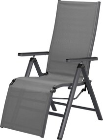 Livarno® Hliníkové relaxační křeslo Houston, šedá