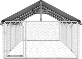 Venkovní psí kotec se střechou 600 x 200 x 150 cm 171500