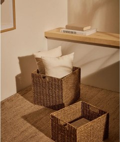 Košík do regálu z mořské trávy 32x32x33 cm Tossa – Kave Home