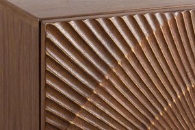 Designová vysoká komoda Venetia 120 cm hnědé mango