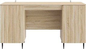 Stůl s policí Dub sonoma 142,5 x 50 x 75 cm Kompozitní dřevo 3414587