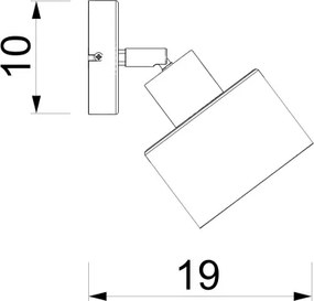 Nástěnné bodové svítidlo PARKLA 1xE27/15W/230V černá