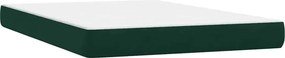 Box spring postel s matrací tmavě zelená 160x220 cm samet 3315978