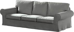 Potah na pohovku IKEA Ektorp 3-místná rozkládací, NOVÝ MODEL 2013 barva šedá látka lesklé, sametová