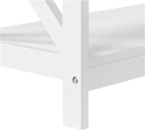 Odkládací stolek Yaheetech – bílá, 106 cm (délka) × 35 cm (šířka) × 80 cm (výška) (255329262730)
