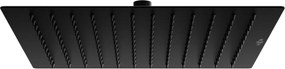 Mexen Sprchová hlavice Slim nerezová 30 x 30 cm, černá, 79130-70